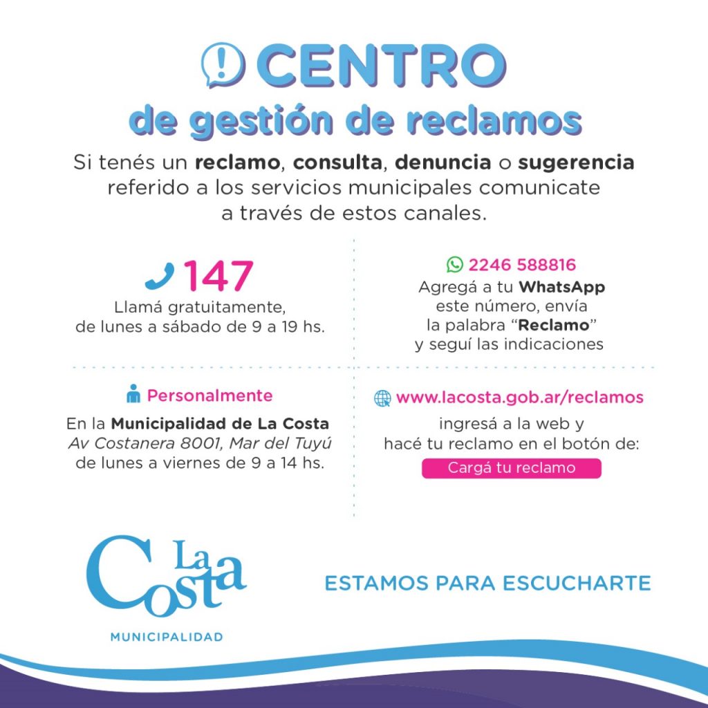 Ya está en funcionamiento el nuevo Centro de Gestión de Reclamos ...